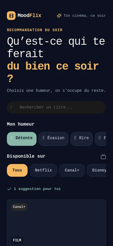 MoodFlix Movie Finder