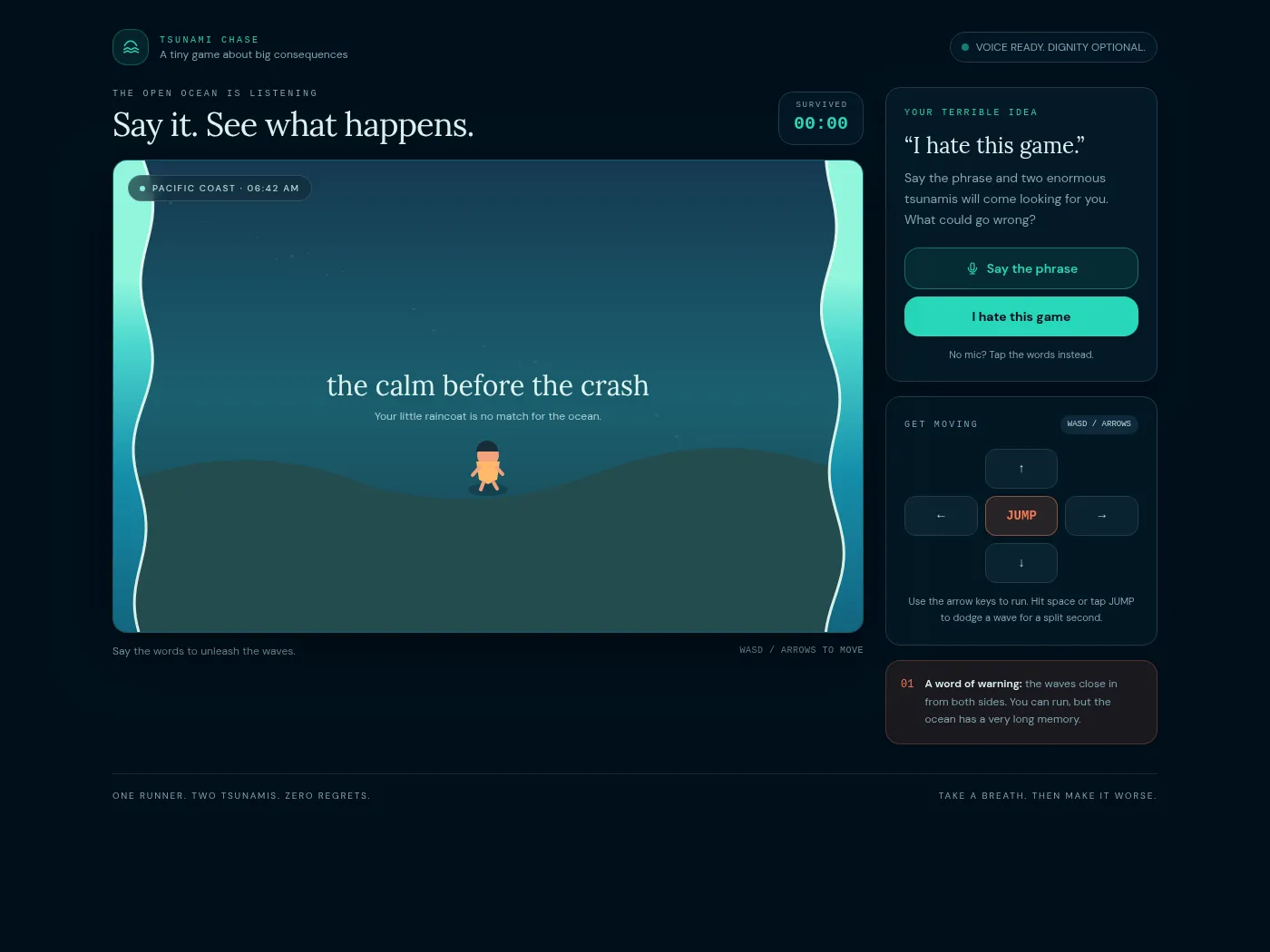 Tsunami Chase Game