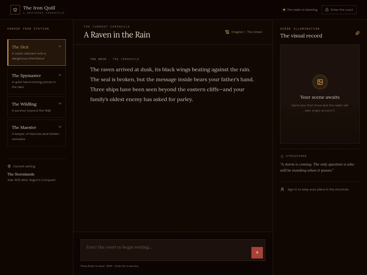 Westeros Text RP AI