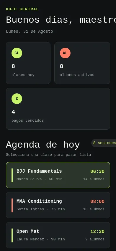 Dojo Manager App