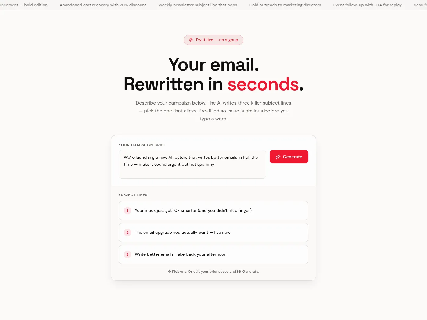 DemoFirst AI Landing