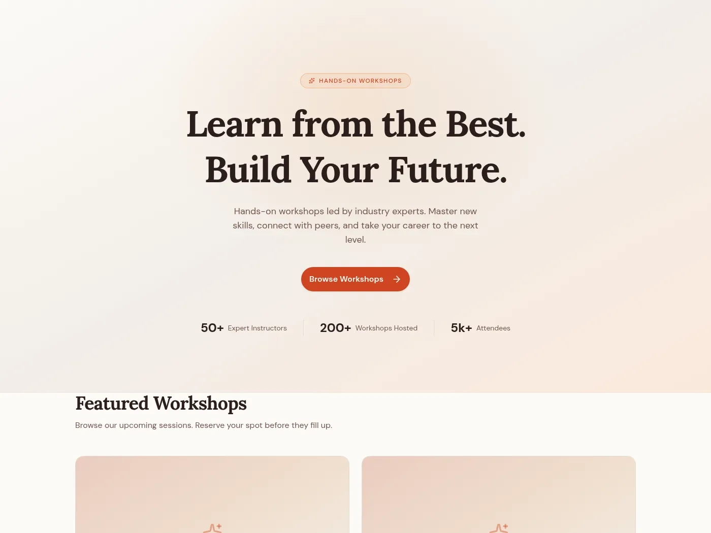 Workshop Blog Hub