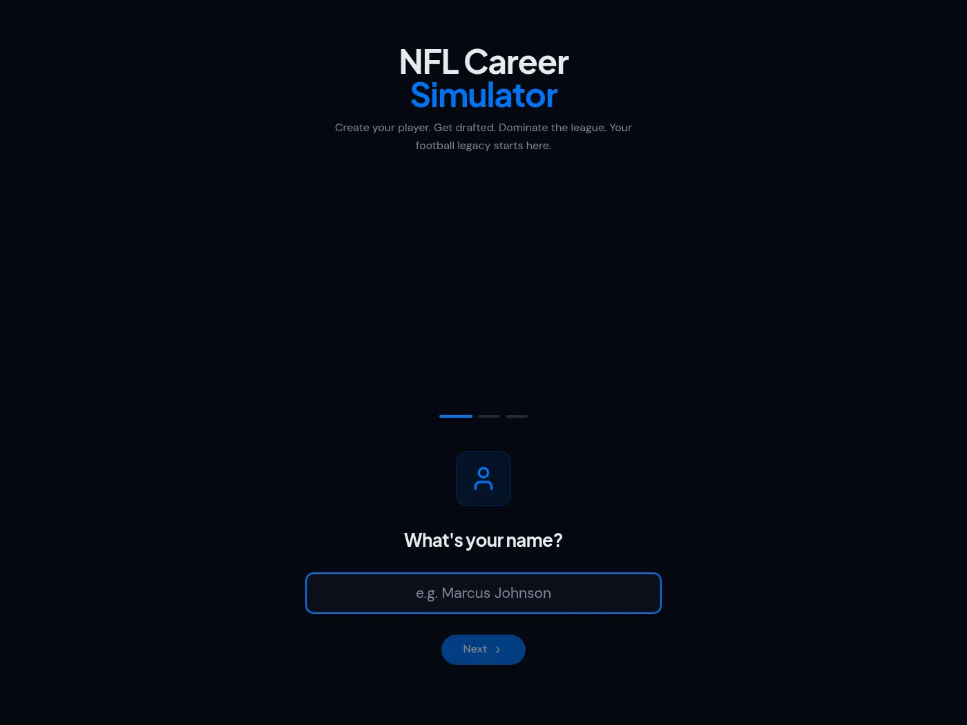 NFL Career Simulator