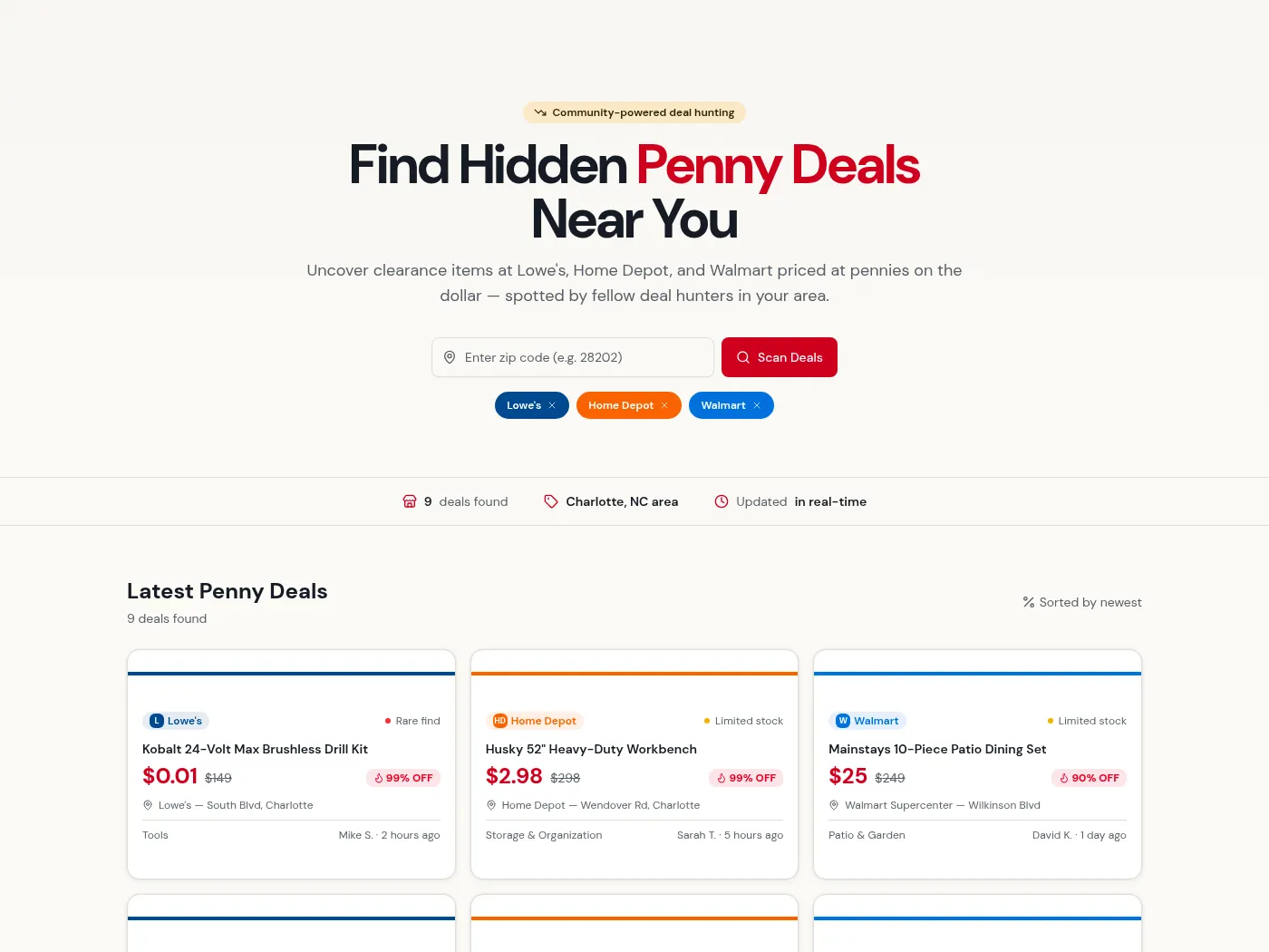 Penny Deal Finder