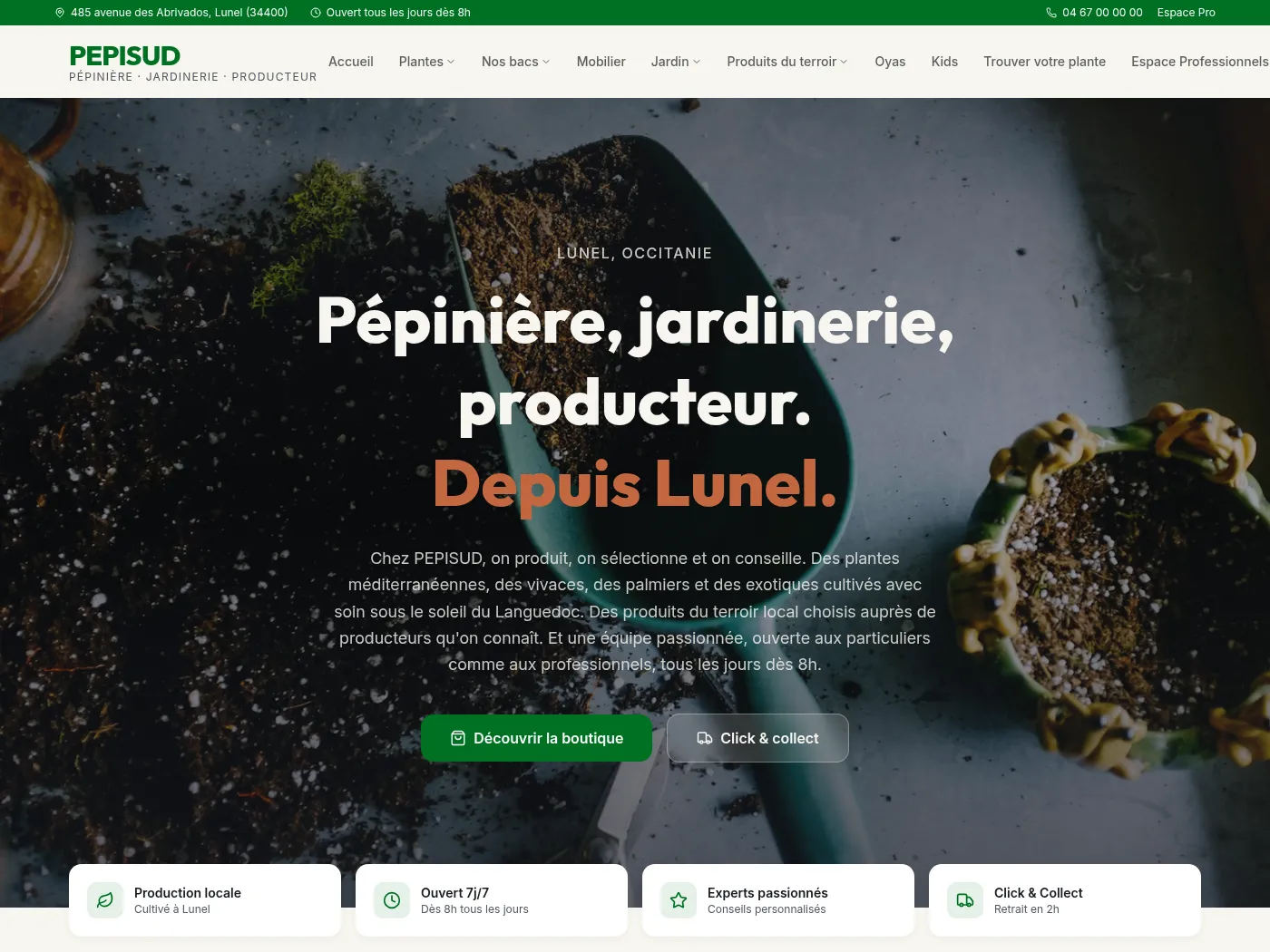 PEPISUD E-commerce Végétal
