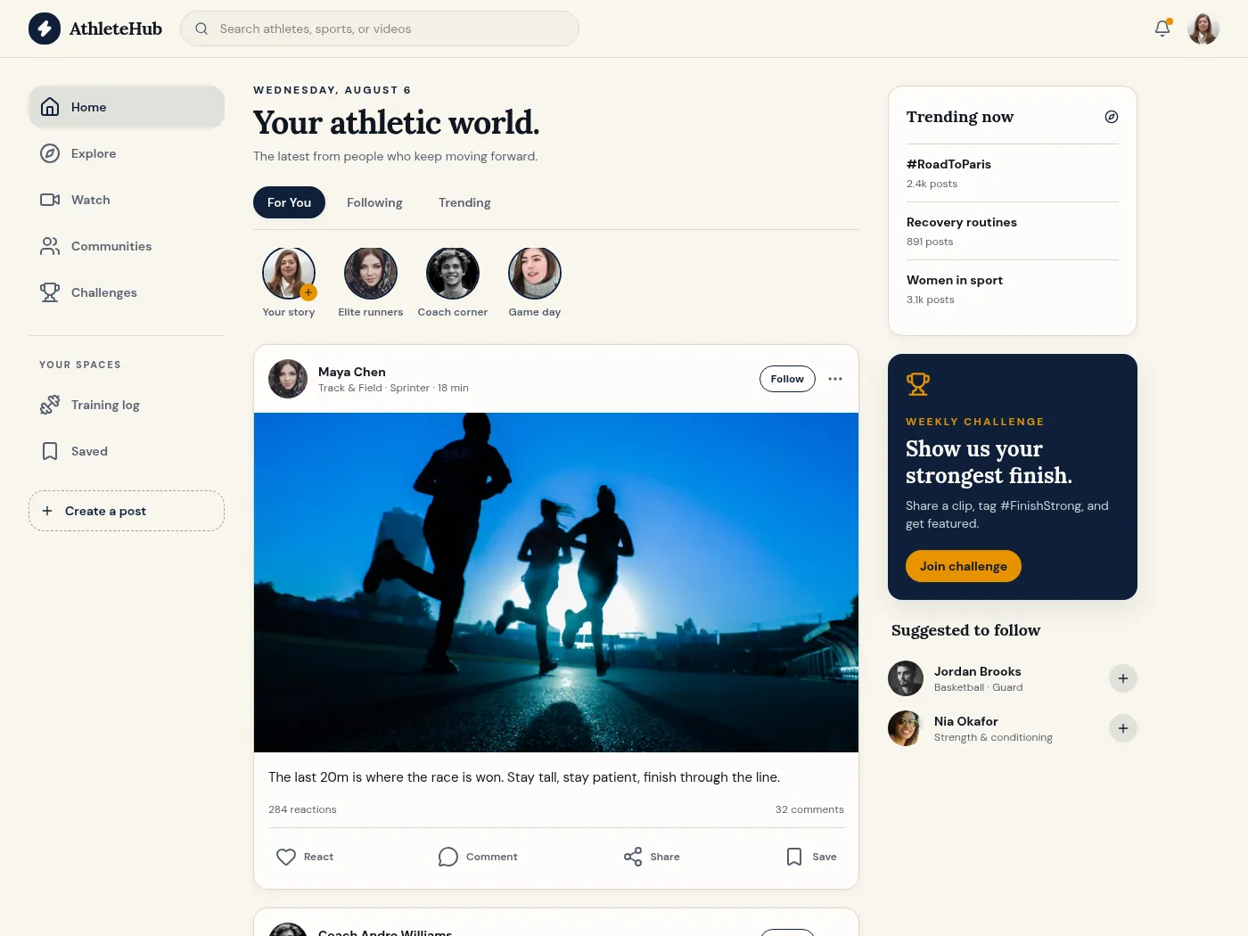 AthleteHub Network