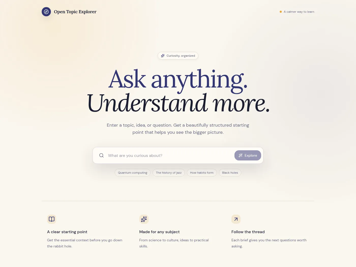 Open Topic Explorer