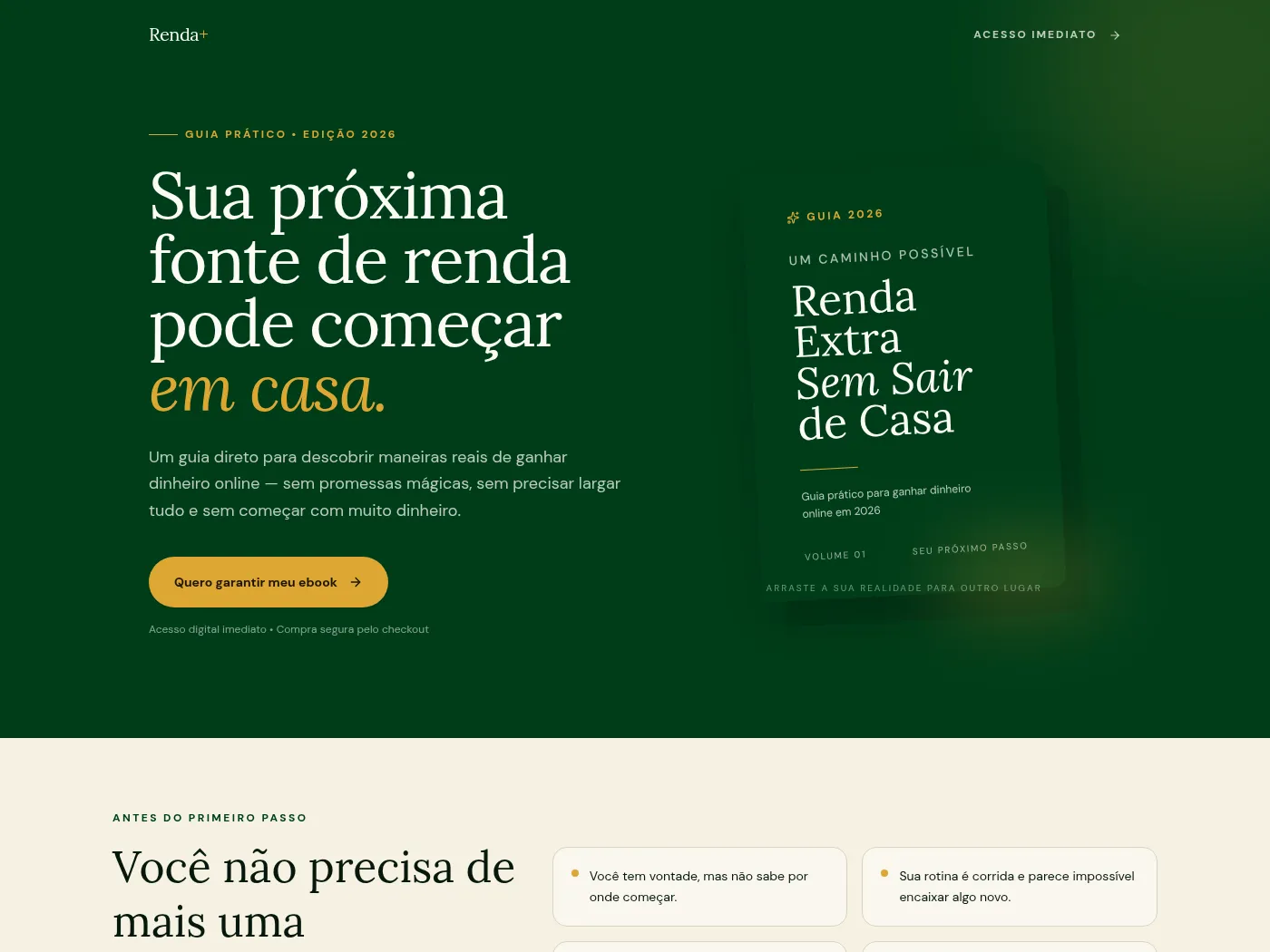 Ebook Renda Extra Landing