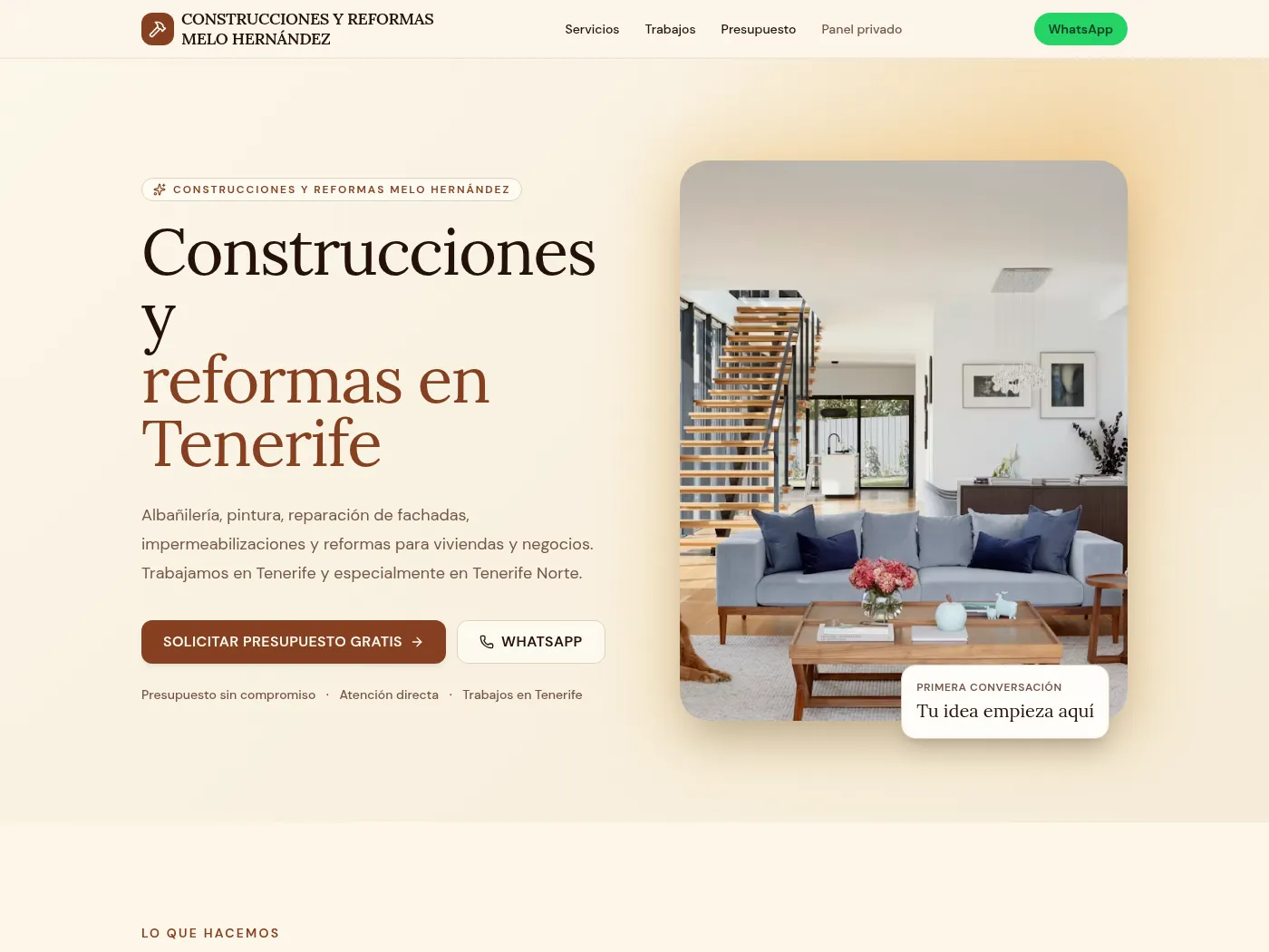 Reformas Web & Panel Pro