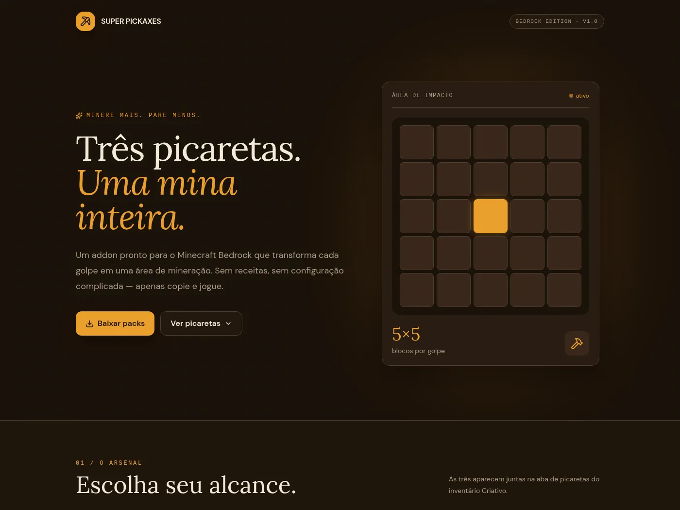 Super Pickaxes for Minecraft