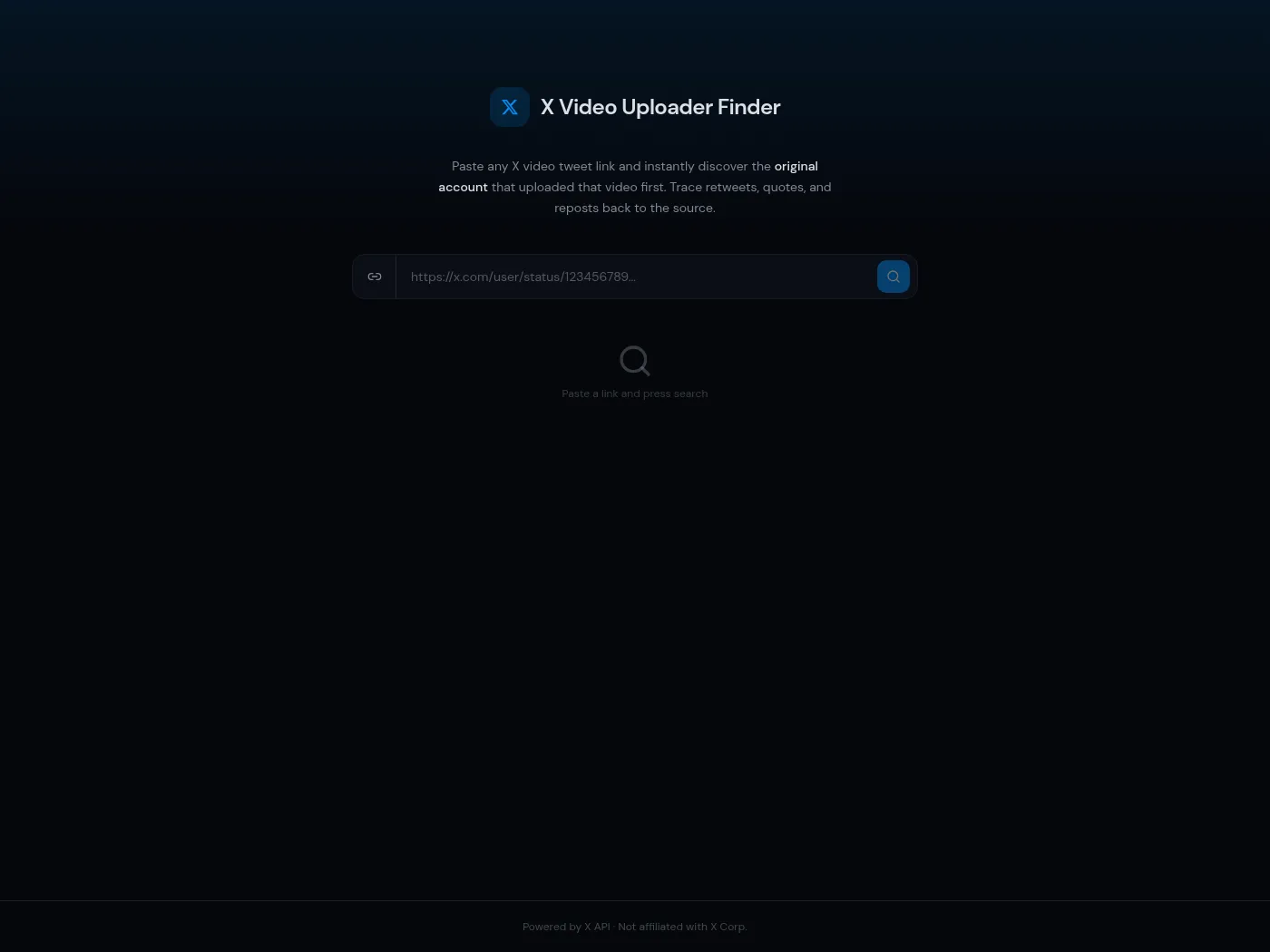 X Video Uploader Finder