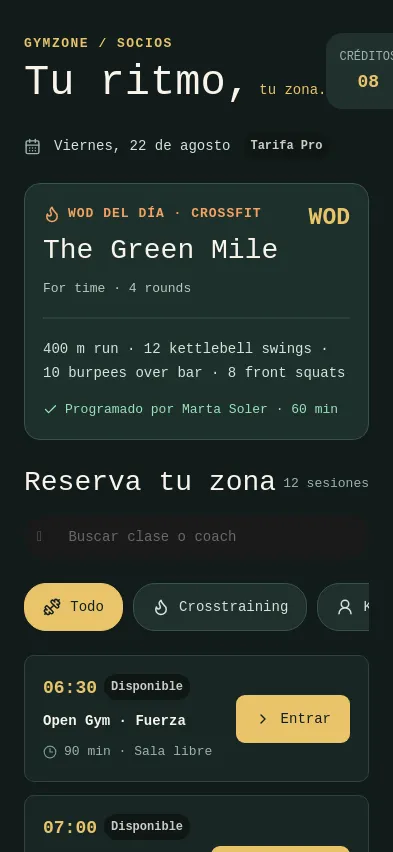 GymZone Manager App