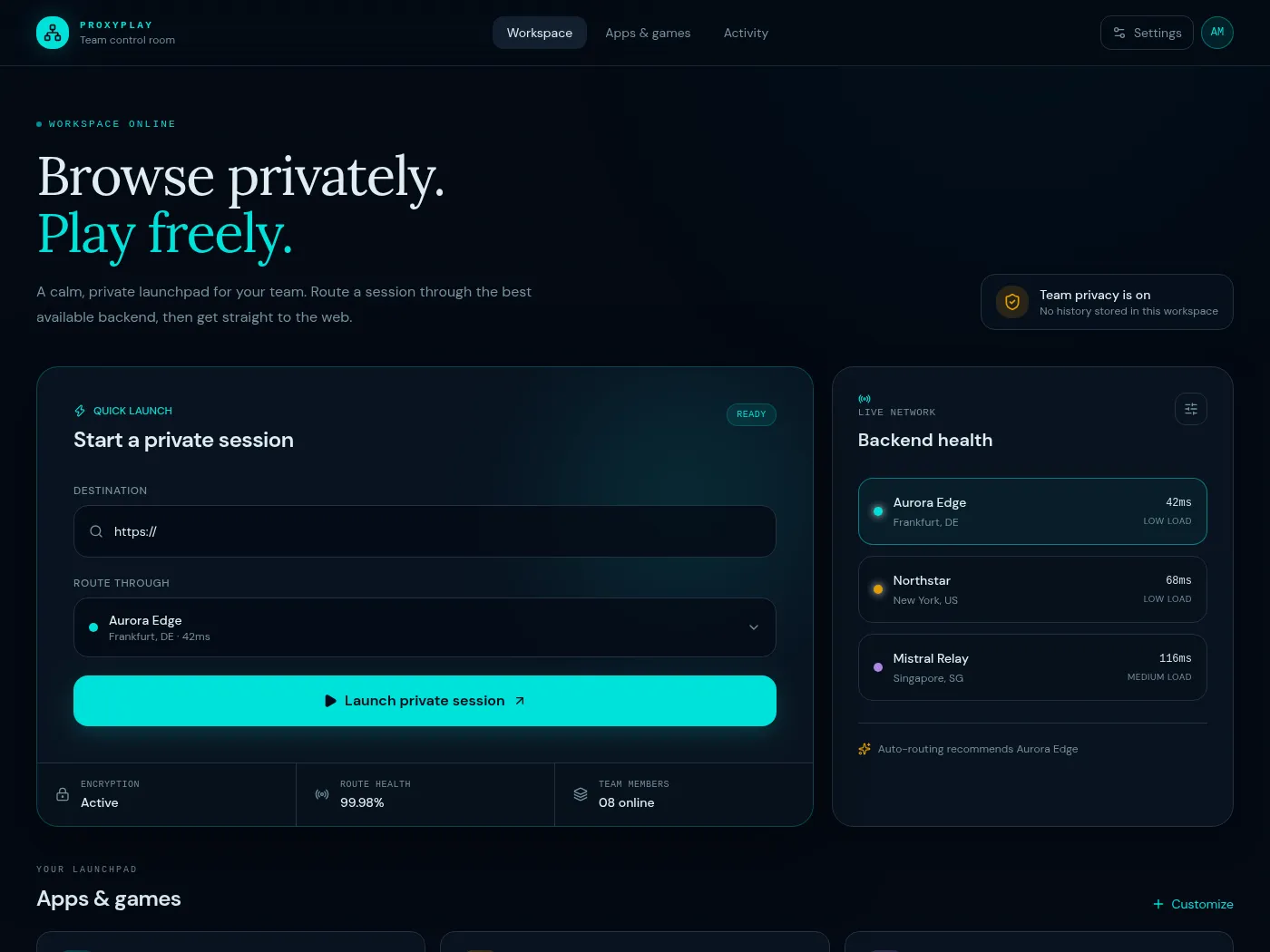 ProxyPlay Hub