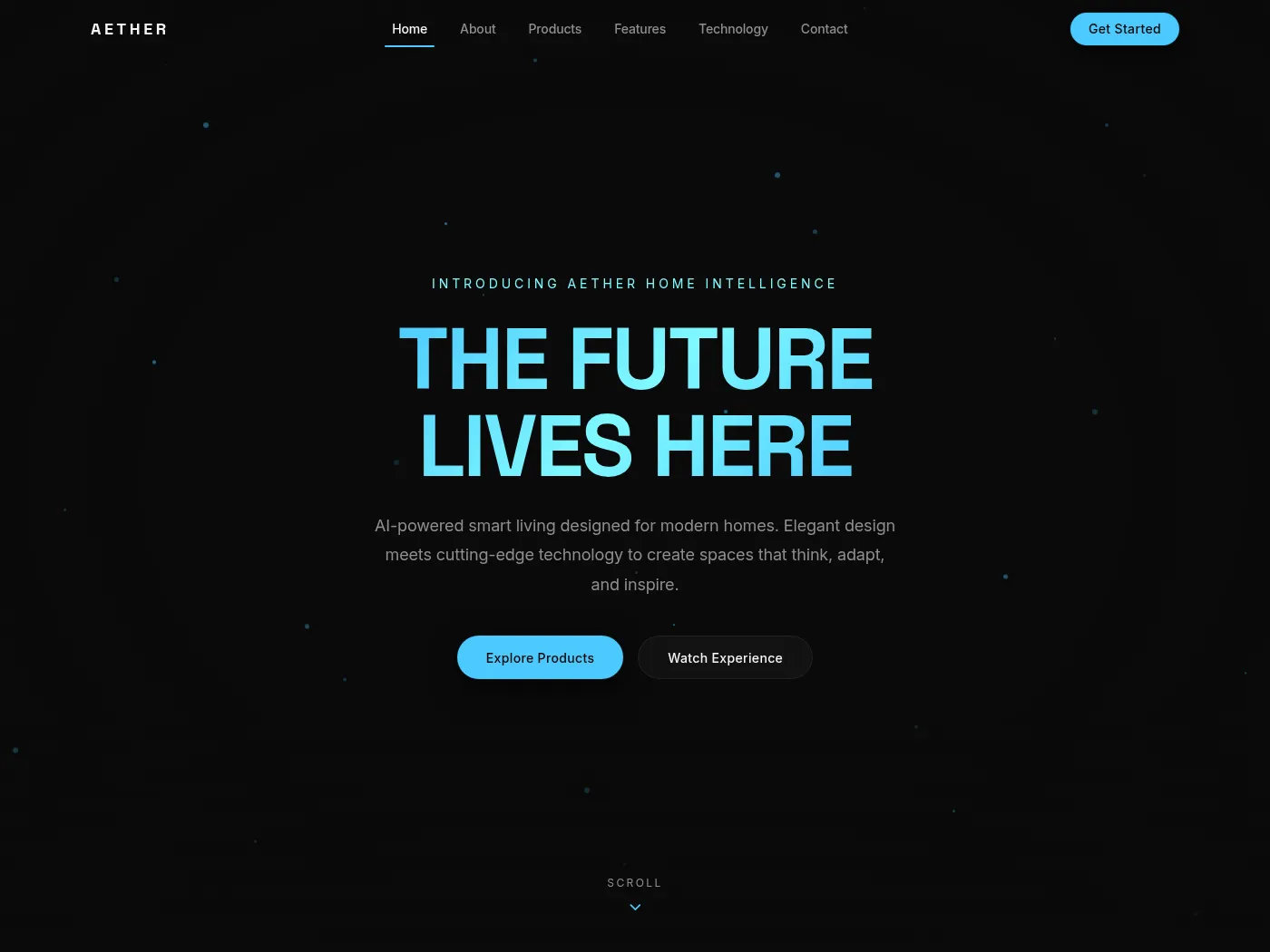 AETHER Cinematic Web Experience