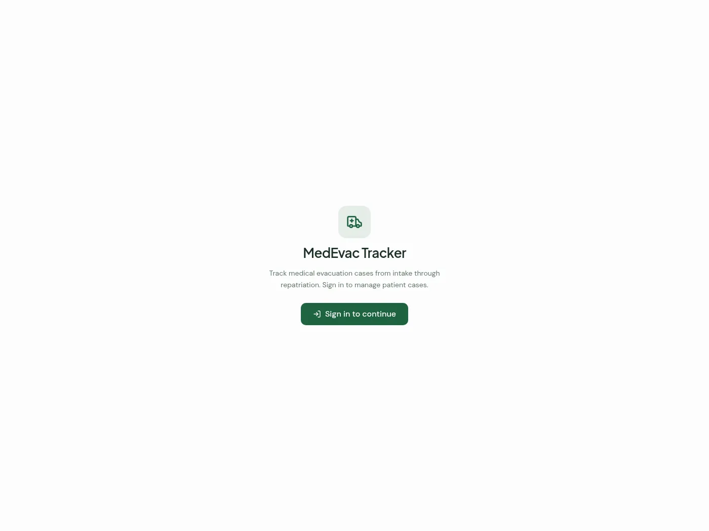MedEvac Tracker
