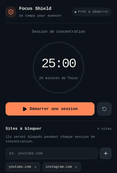 Pomodoro Shield Extension