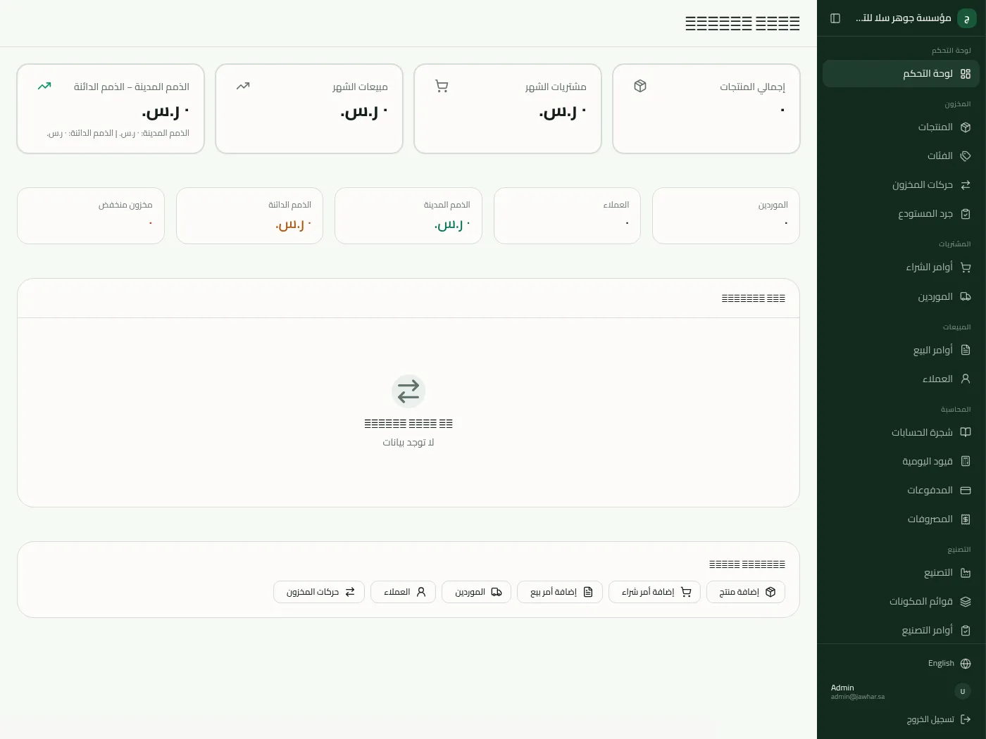 Jawhar Sella ERP Suite