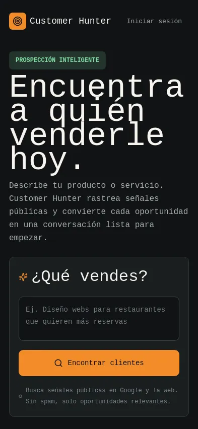 Customer Hunter App