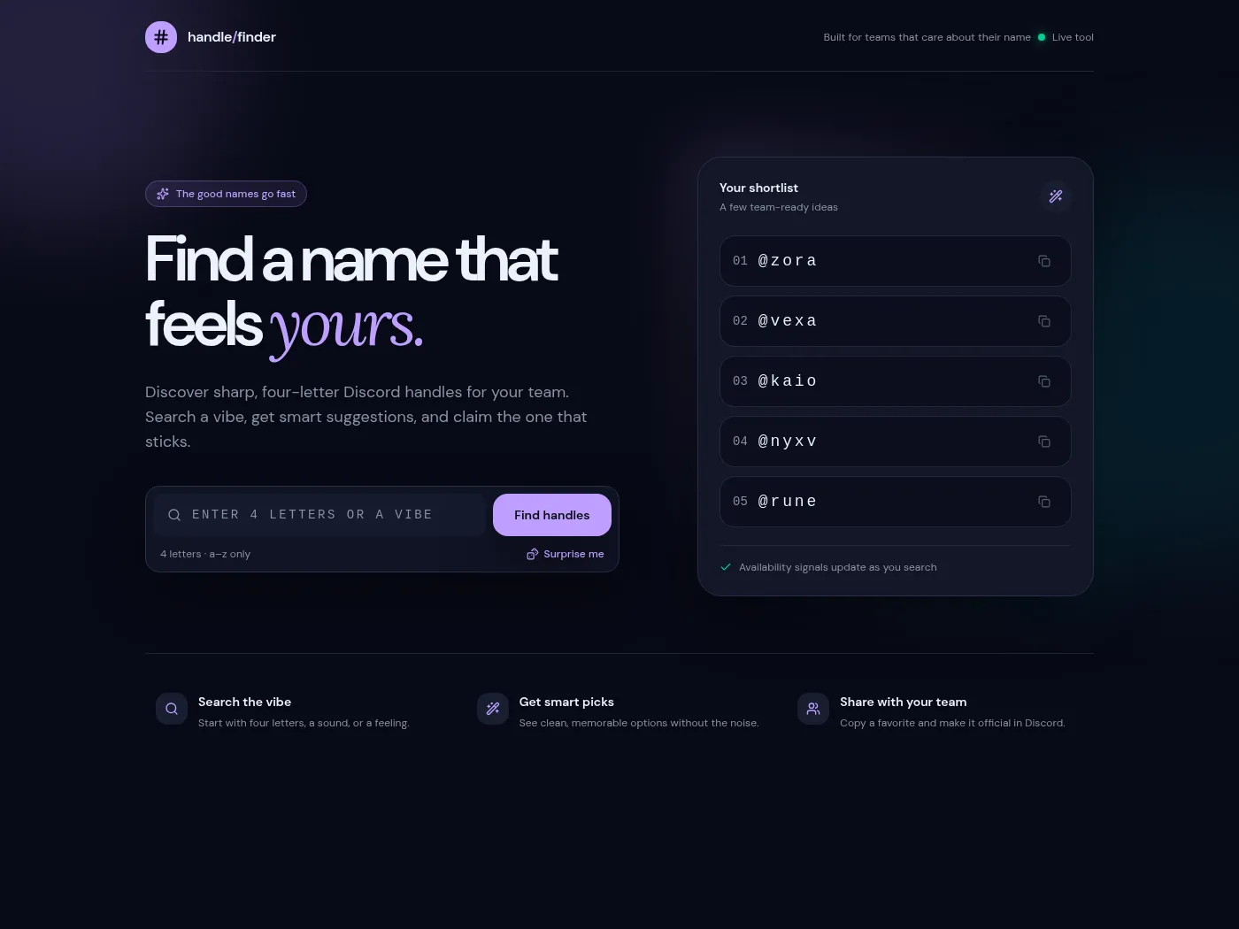 Discord Handle Finder