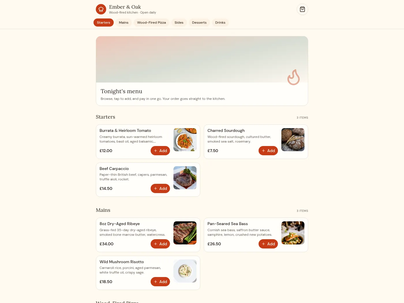 QuickServe QR Menu