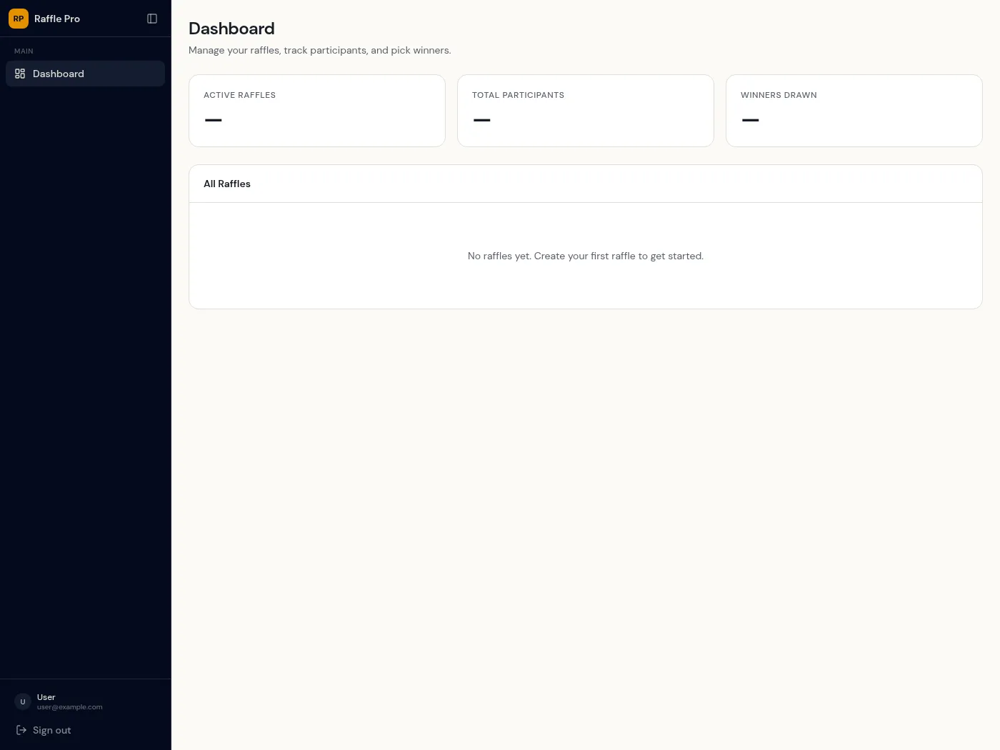 Raffle Manager Pro