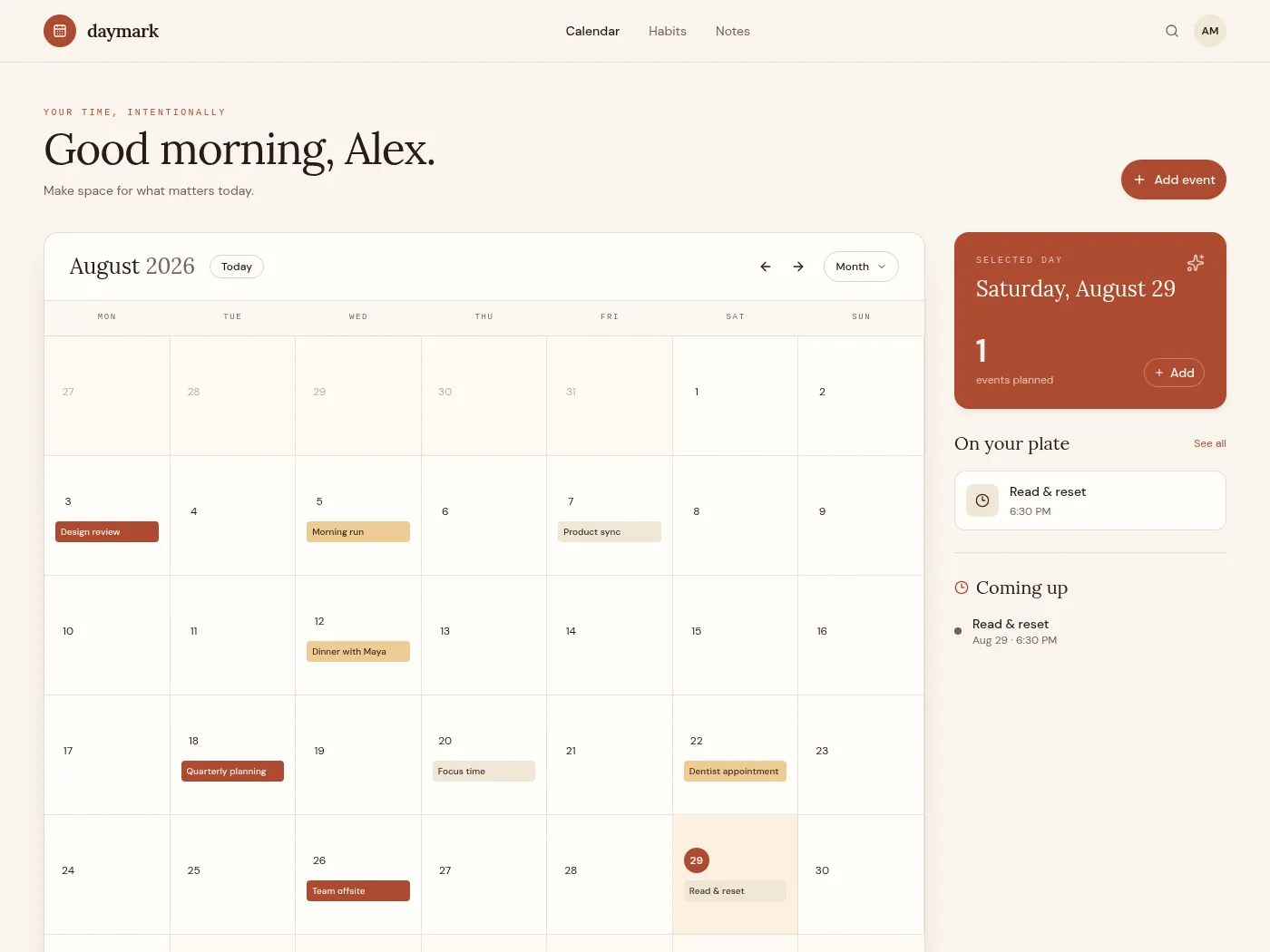 Smart Calendar App