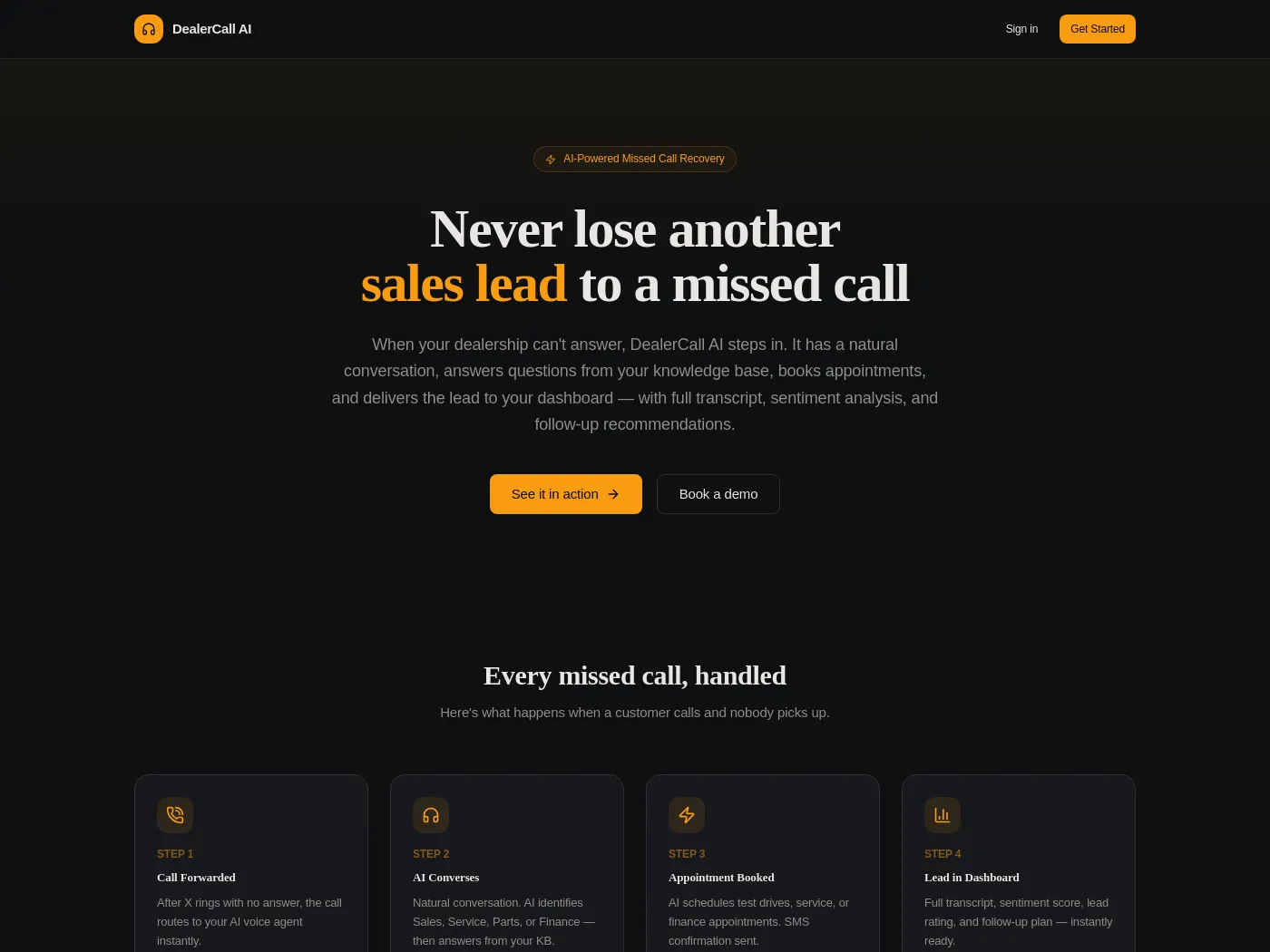 DealerCall AI Platform