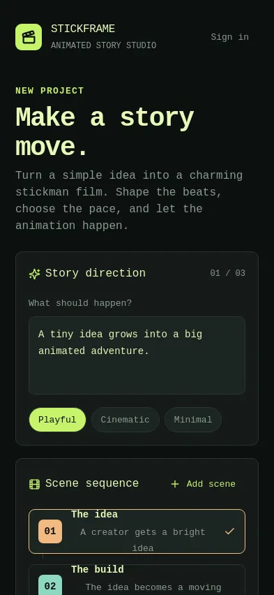 Stickman Video Creator