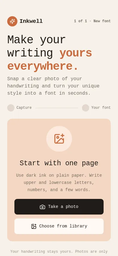 Handwriting Font Maker