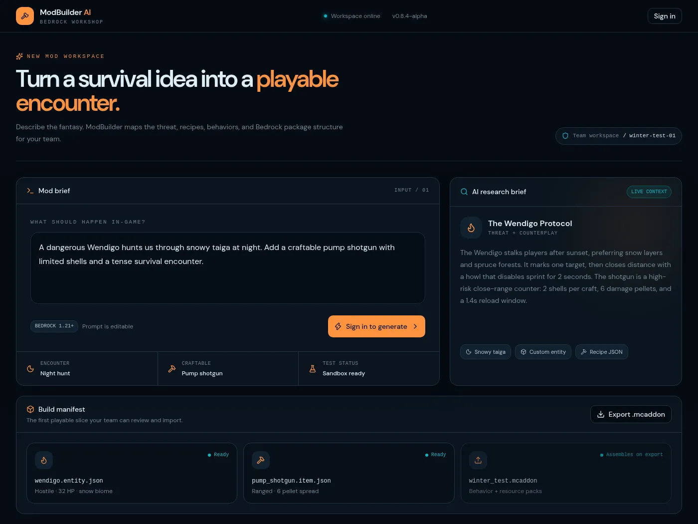 ModBuilder AI for Minecraft