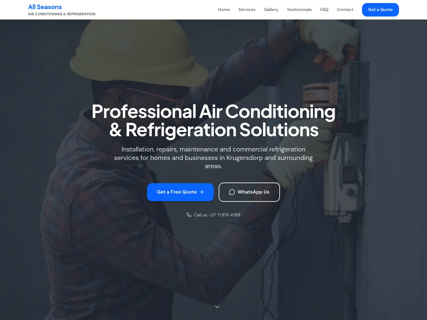 All Seasons HVAC Website
