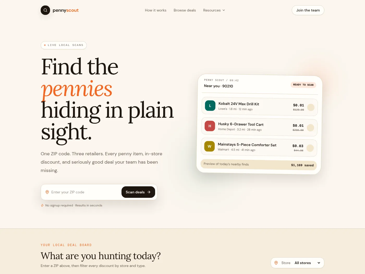 Penny Deal Finder