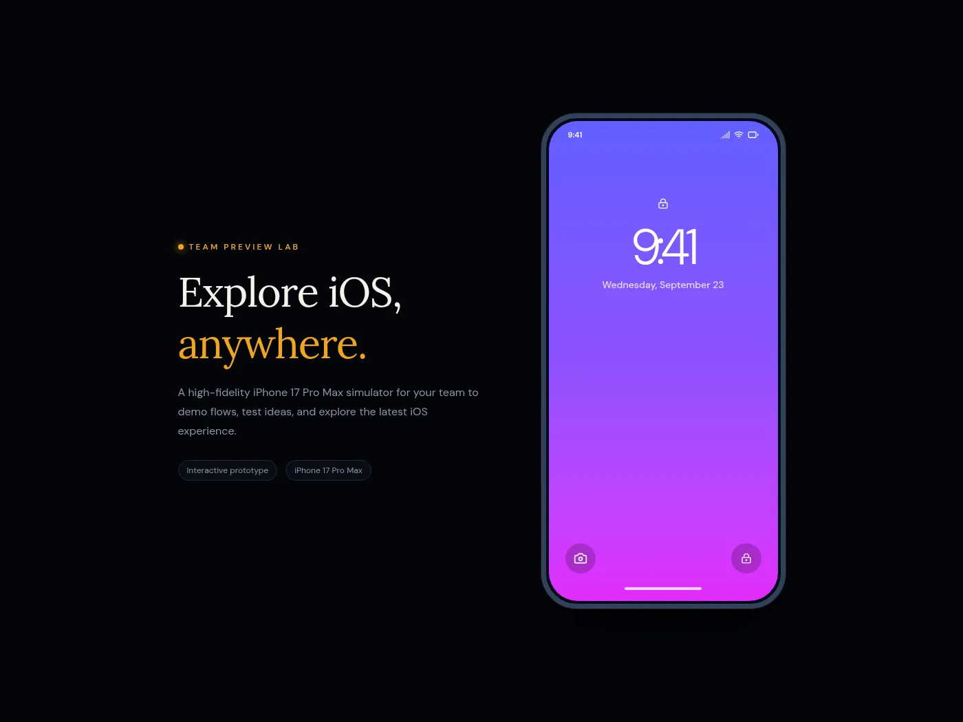 iPhone 17 Browser Simulator