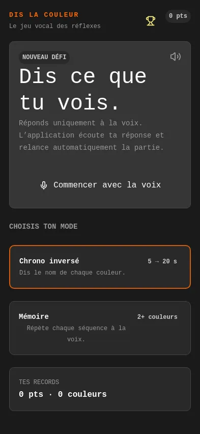 Dis la Couleur Mobile