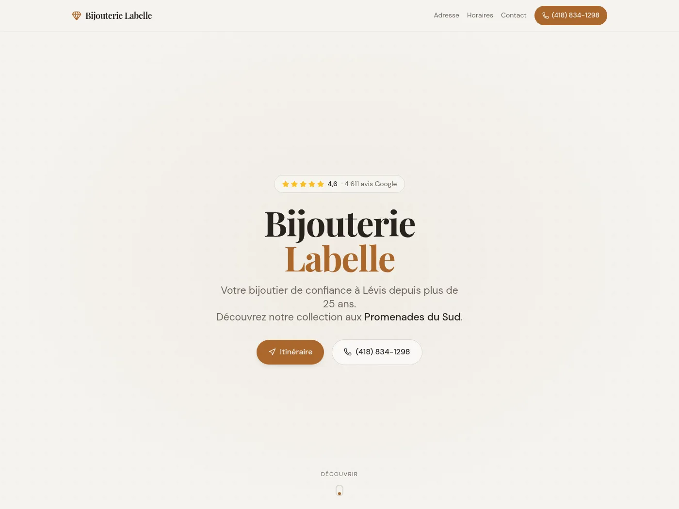 Labelle Jeweler Website