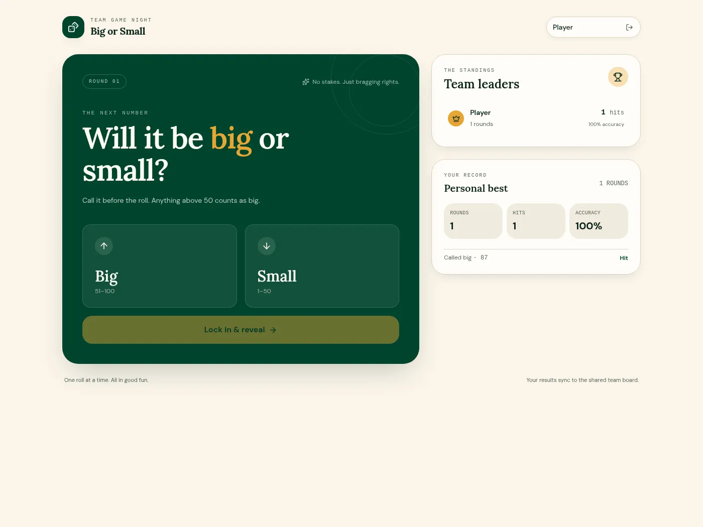 Big or Small Predictor