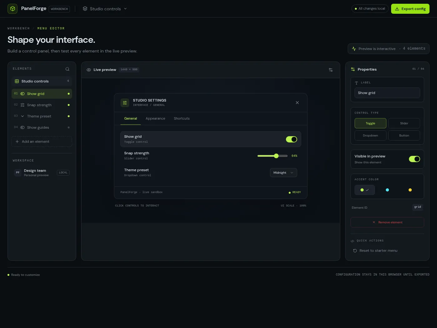 ImGui Web Interface