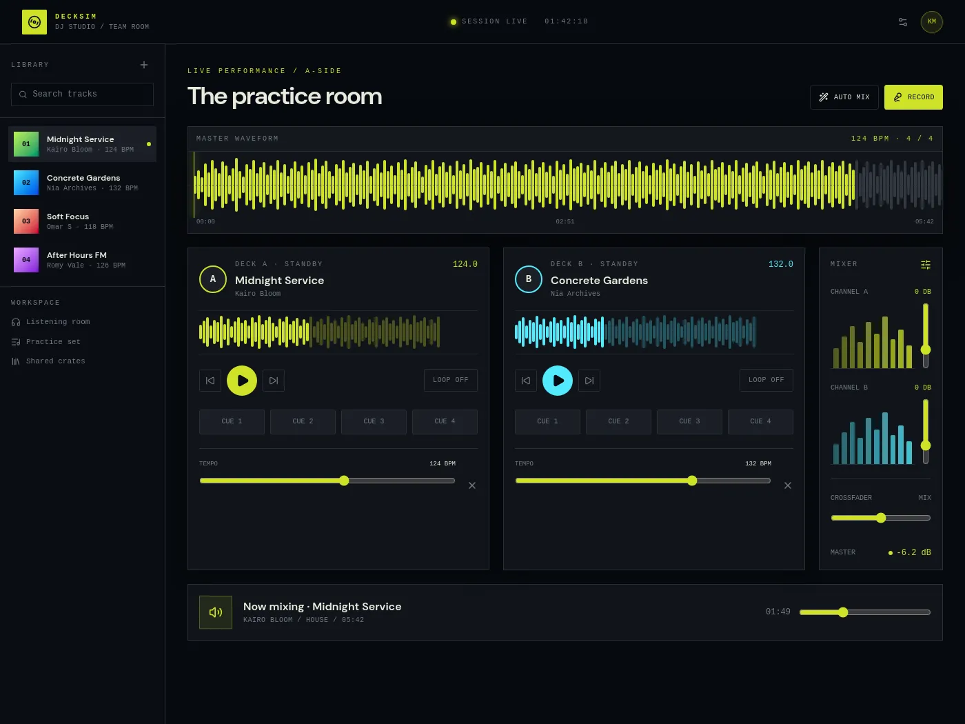 DeckSim DJ Studio