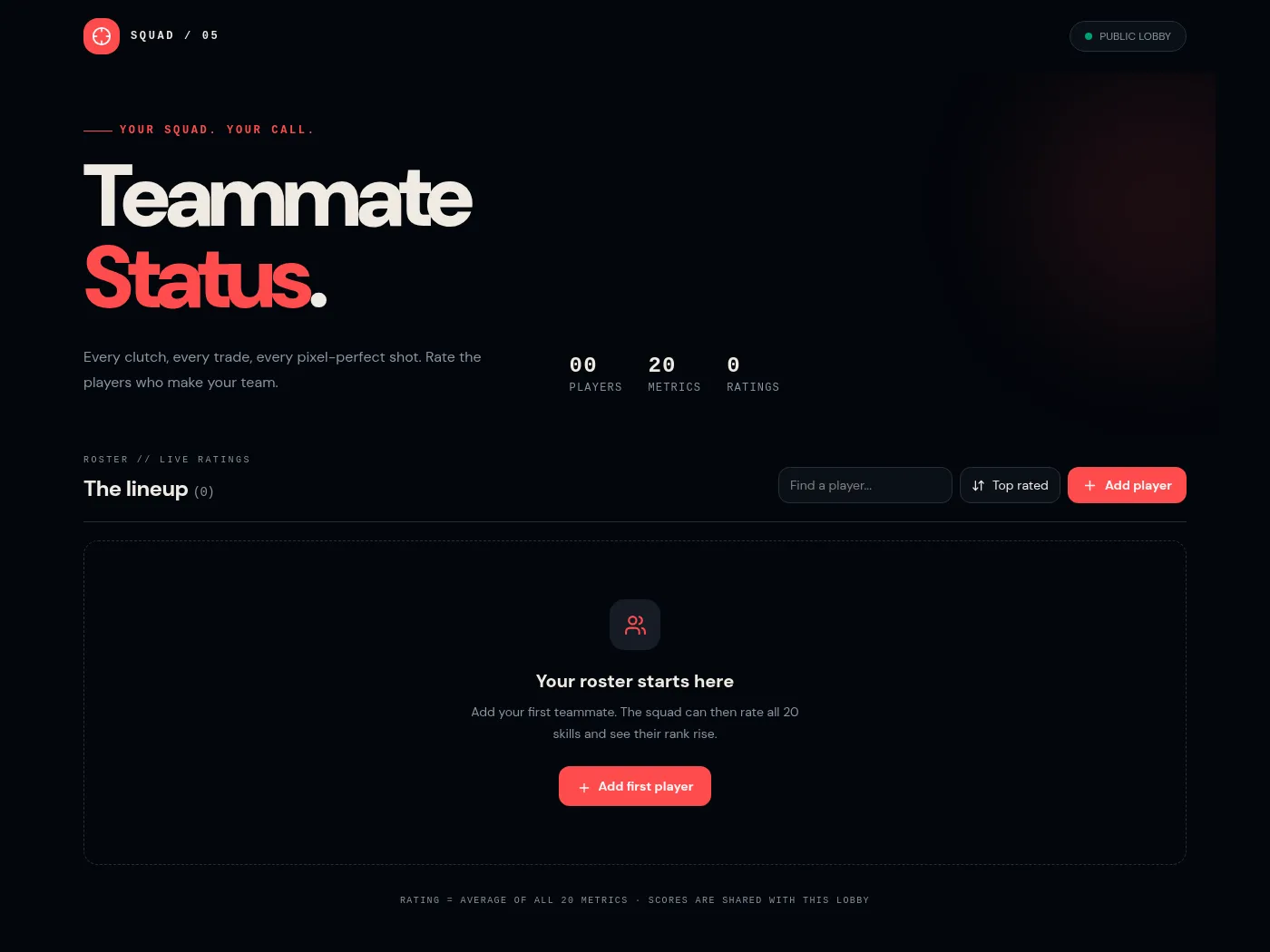 Teammate Status Tracker