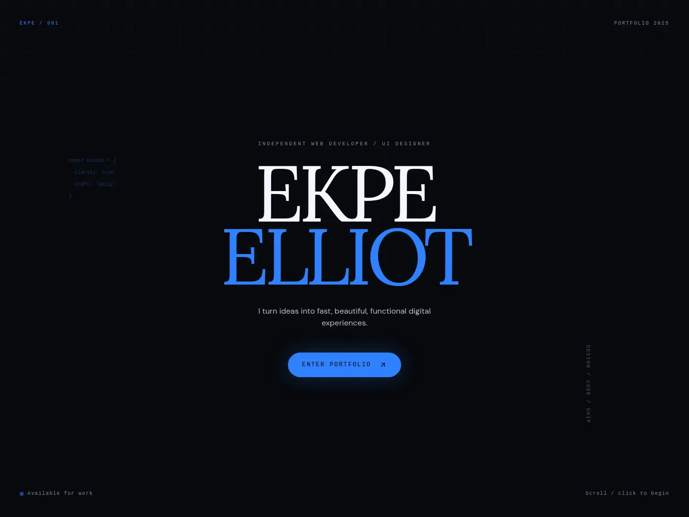 Elliot's Electric Portfolio