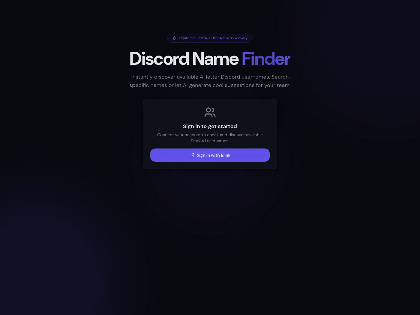 Discord Name Finder