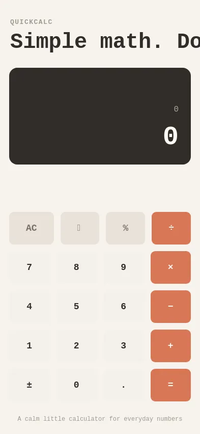 QuickCalc Mobile