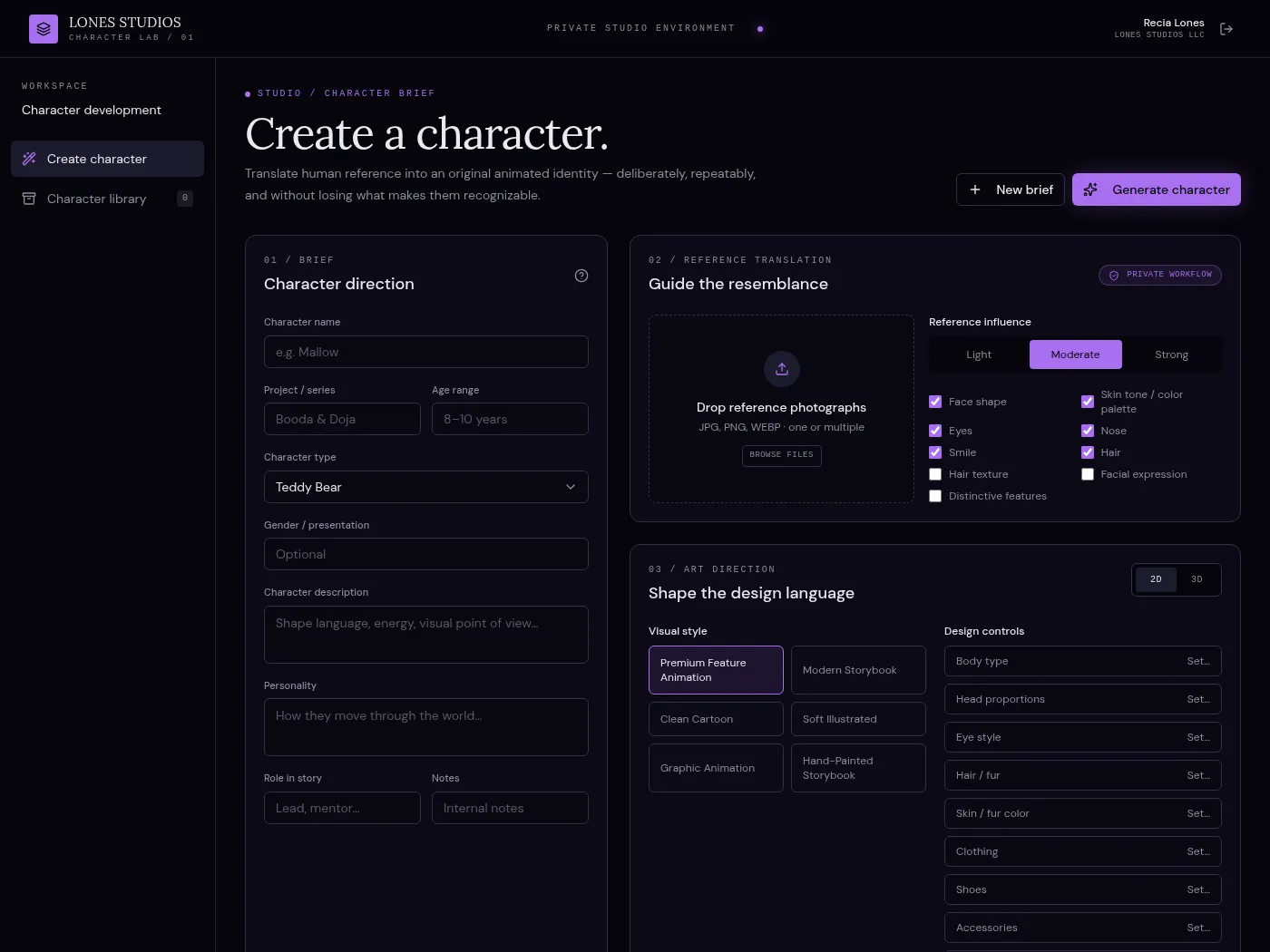 Character Lab Studio