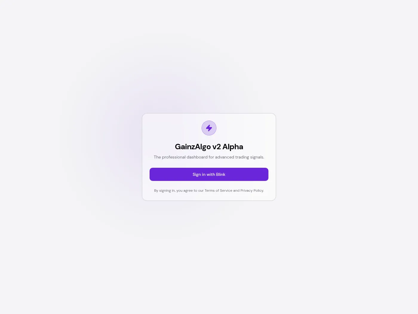 GainzAlgo Alpha Dashboard