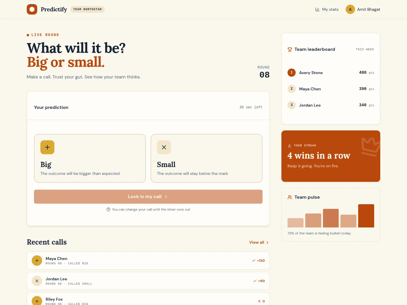 Predictify Game