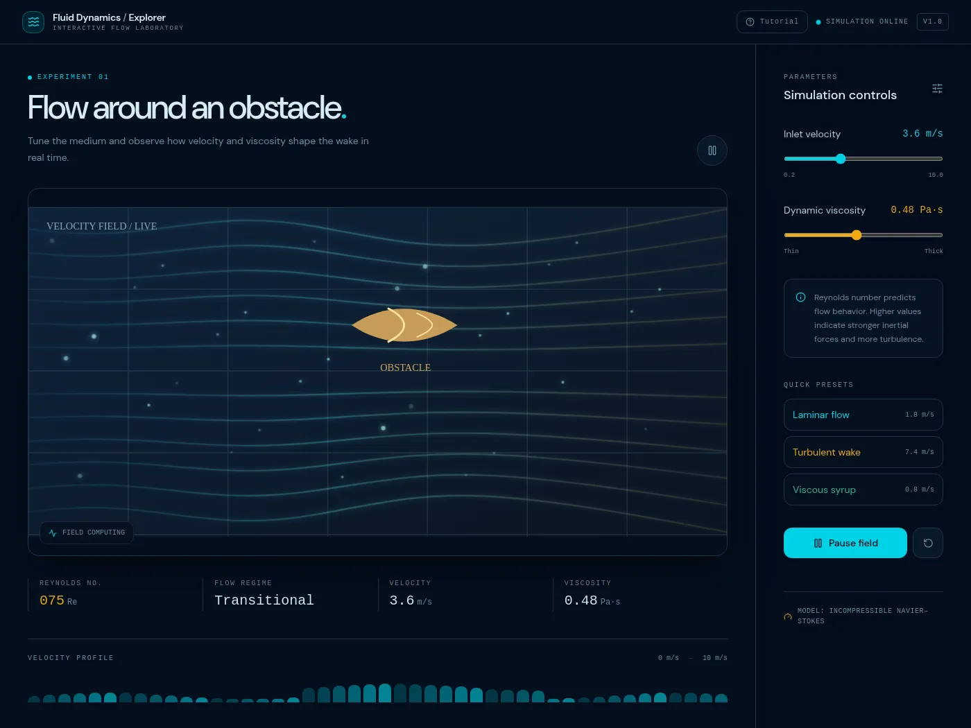 Fluid Dynamics Explorer