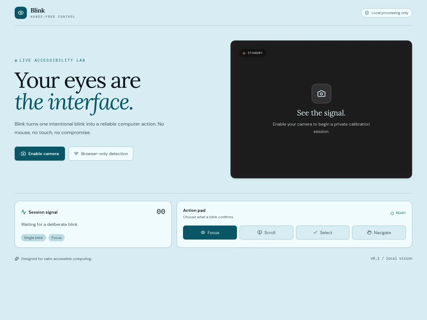 Eye Blink Control
