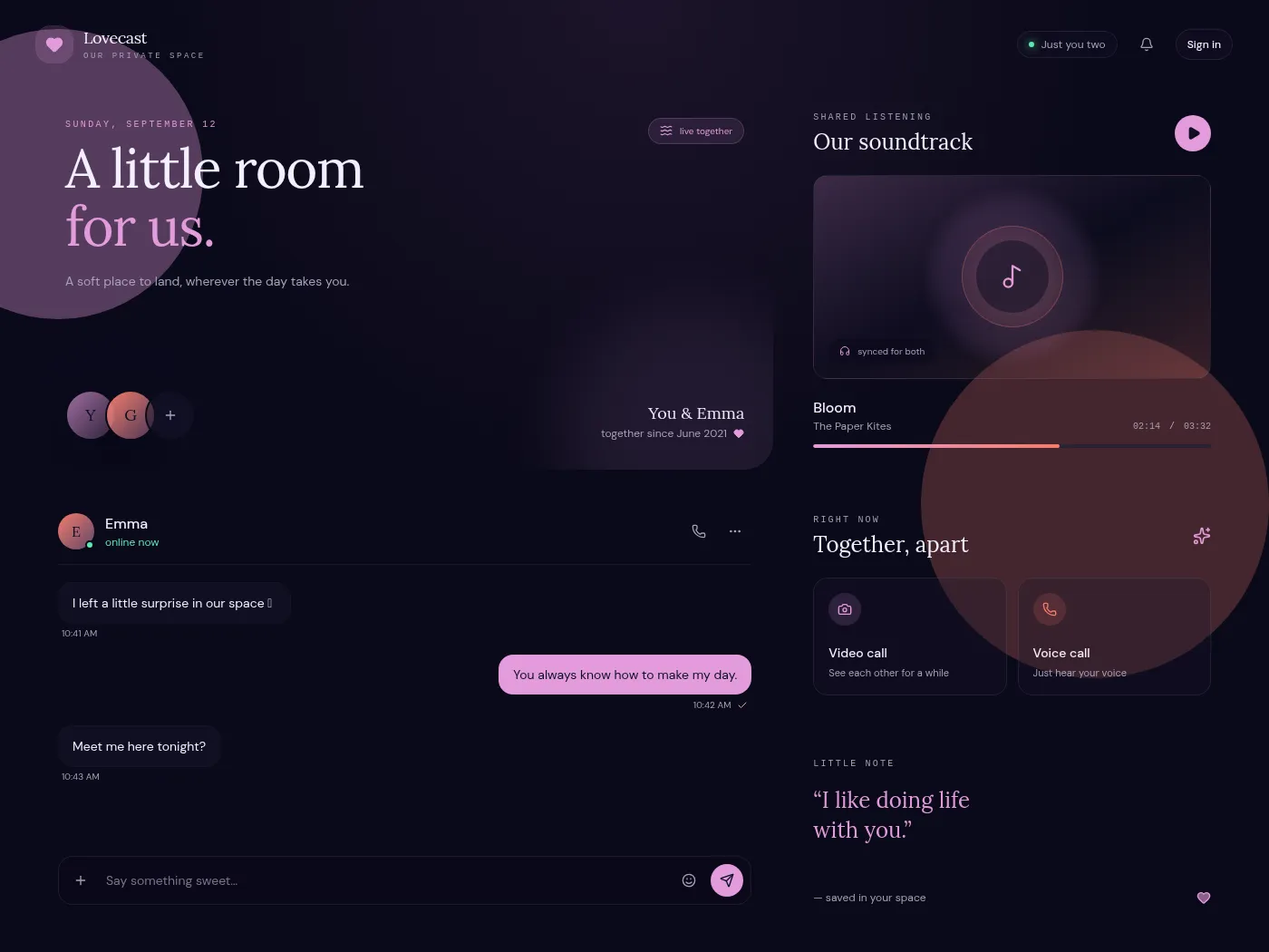 Lovecast Space