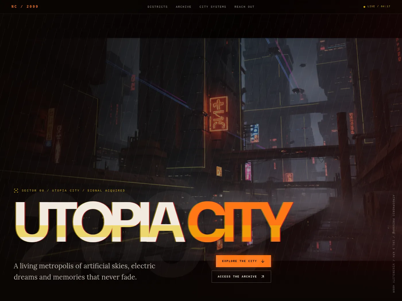Neon City 2099 Portfolio