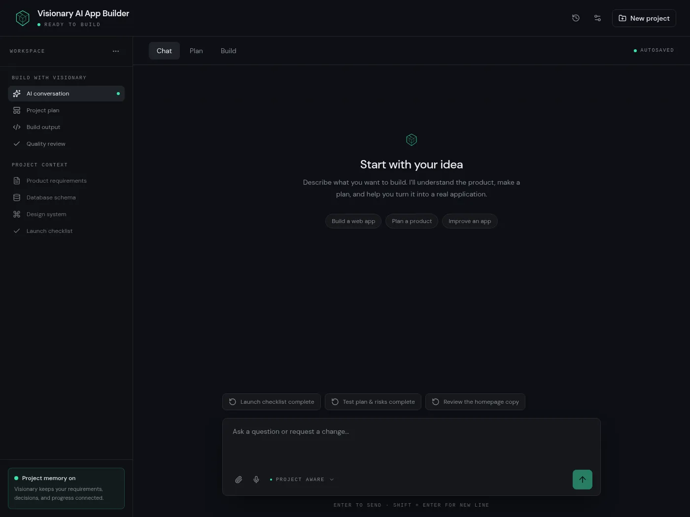 Visionary AI App Builder